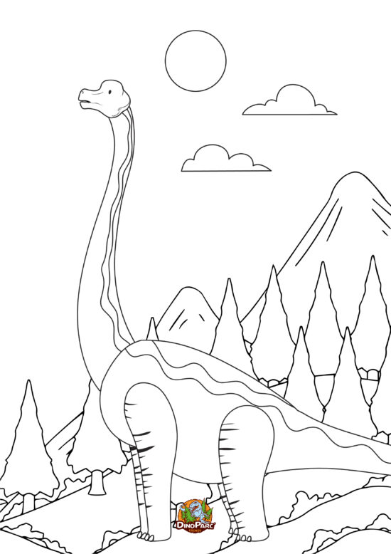 3 fișe de colorat cu dinozauri - Dino Parc Râșnov